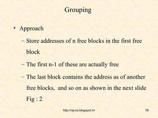 Free space managment46 | PPT