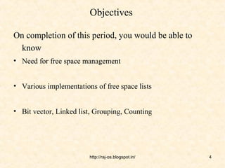 Free space managment46 | PPT