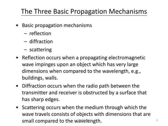 Path Loss Model For Wireless Communication Pptx Physics Science
