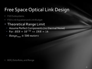 Free space optical communication | PPTX