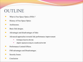 Free space optical communication | PPT