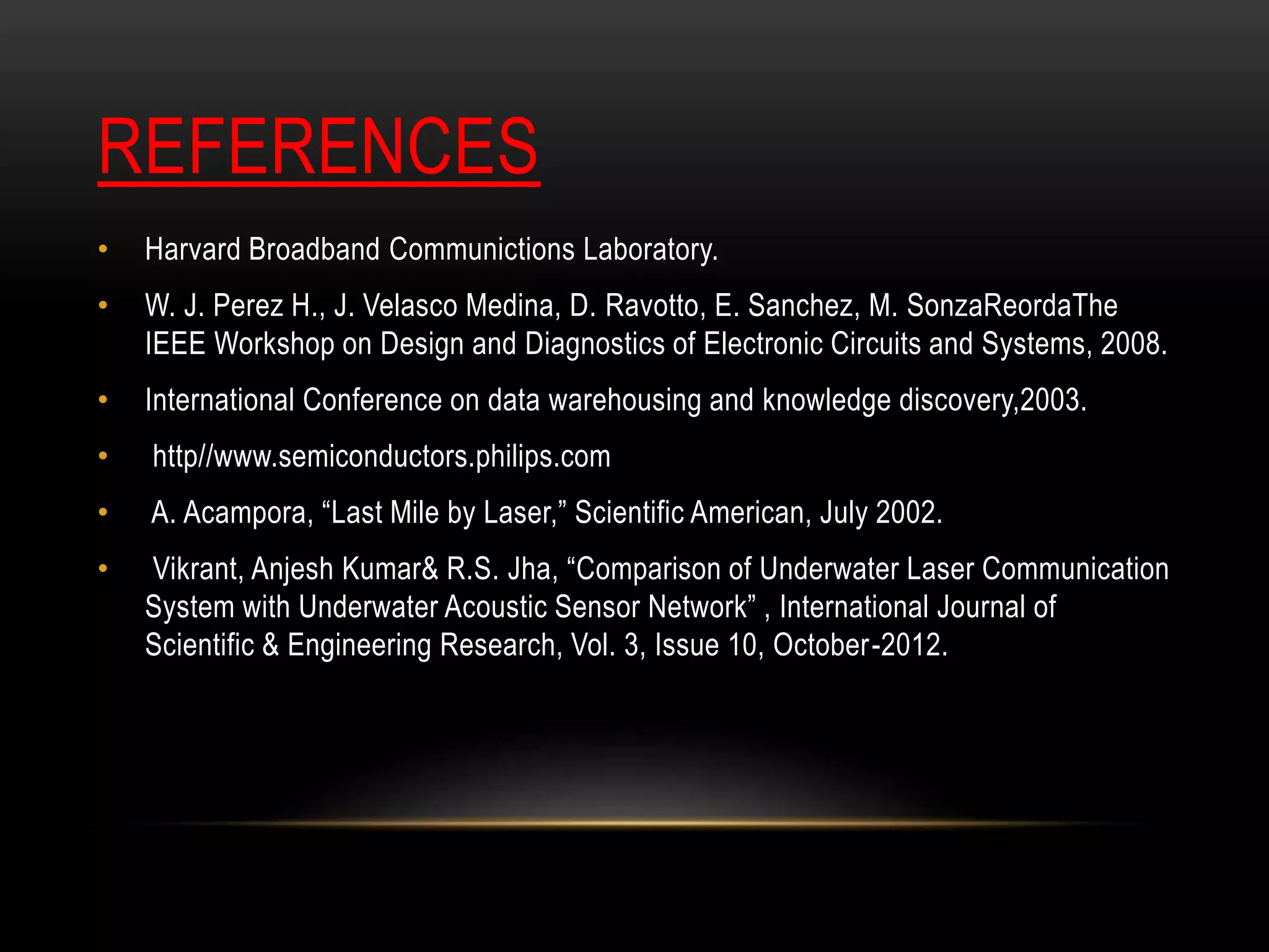 Free Space Optical Communication System Pptx Computer Networking Computing