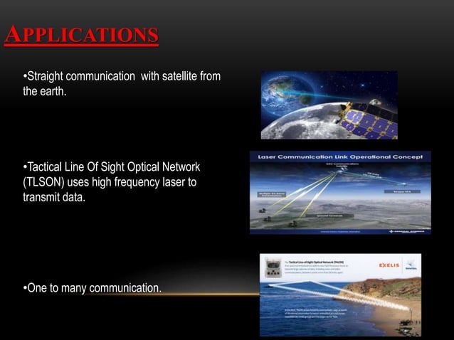 Free Space Optical Communication System Pptx Computer Networking Computing