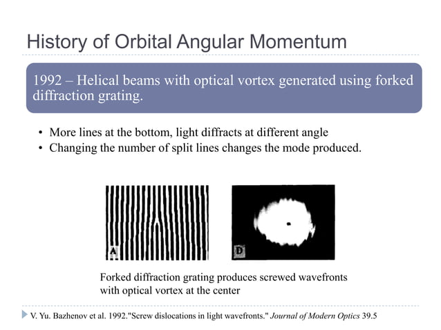 Free space optical communication using orbital angular momentum multiplexing - presentation | PDF