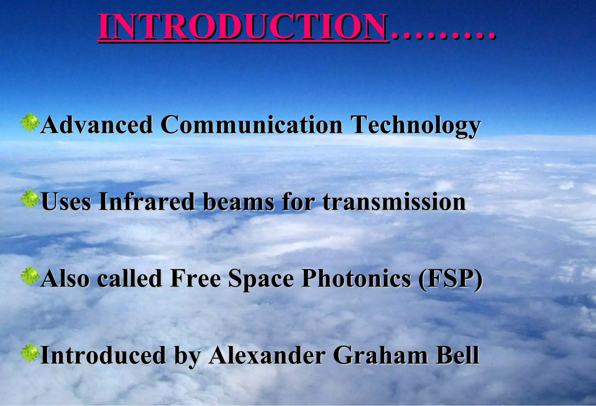 Free space optics | PPT