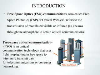 Free space optical communication | PPTX