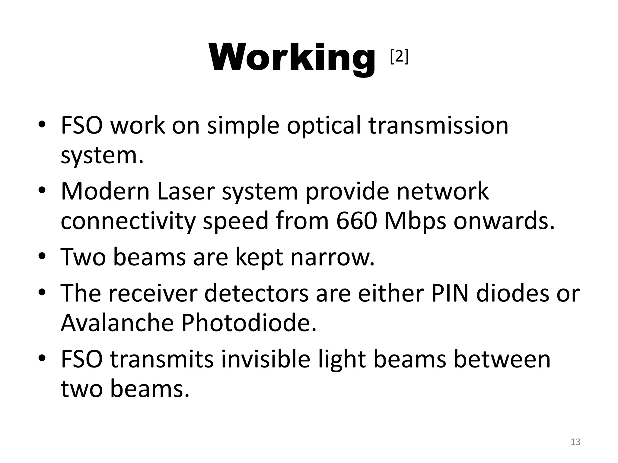 Free space optics (FSO) | PDF