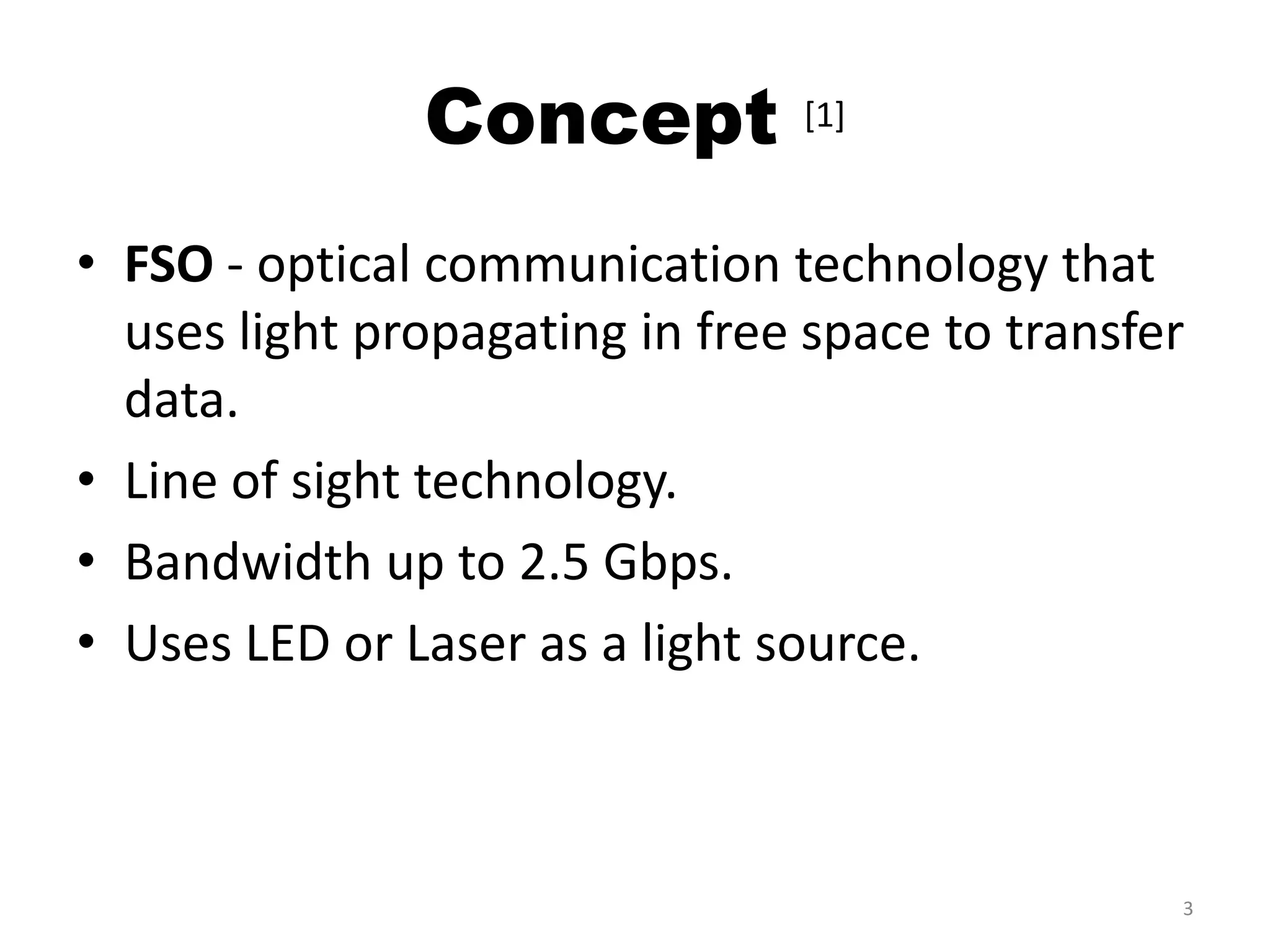 Free space optics (FSO) | PDF