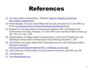 Free space optics (FSO) | PDF