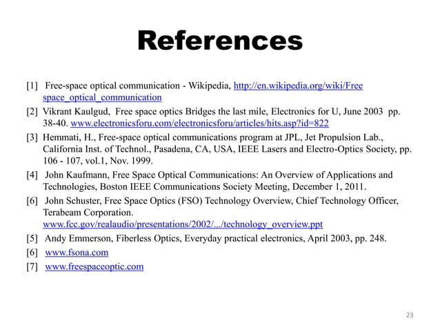 Free space optics (FSO) | PDF | Computer Networking | Computing