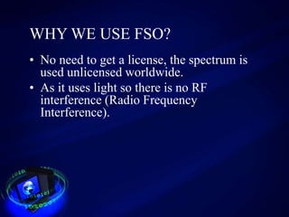 Free Space Optics (FSO) | PPTX | Computer Networking | Computing