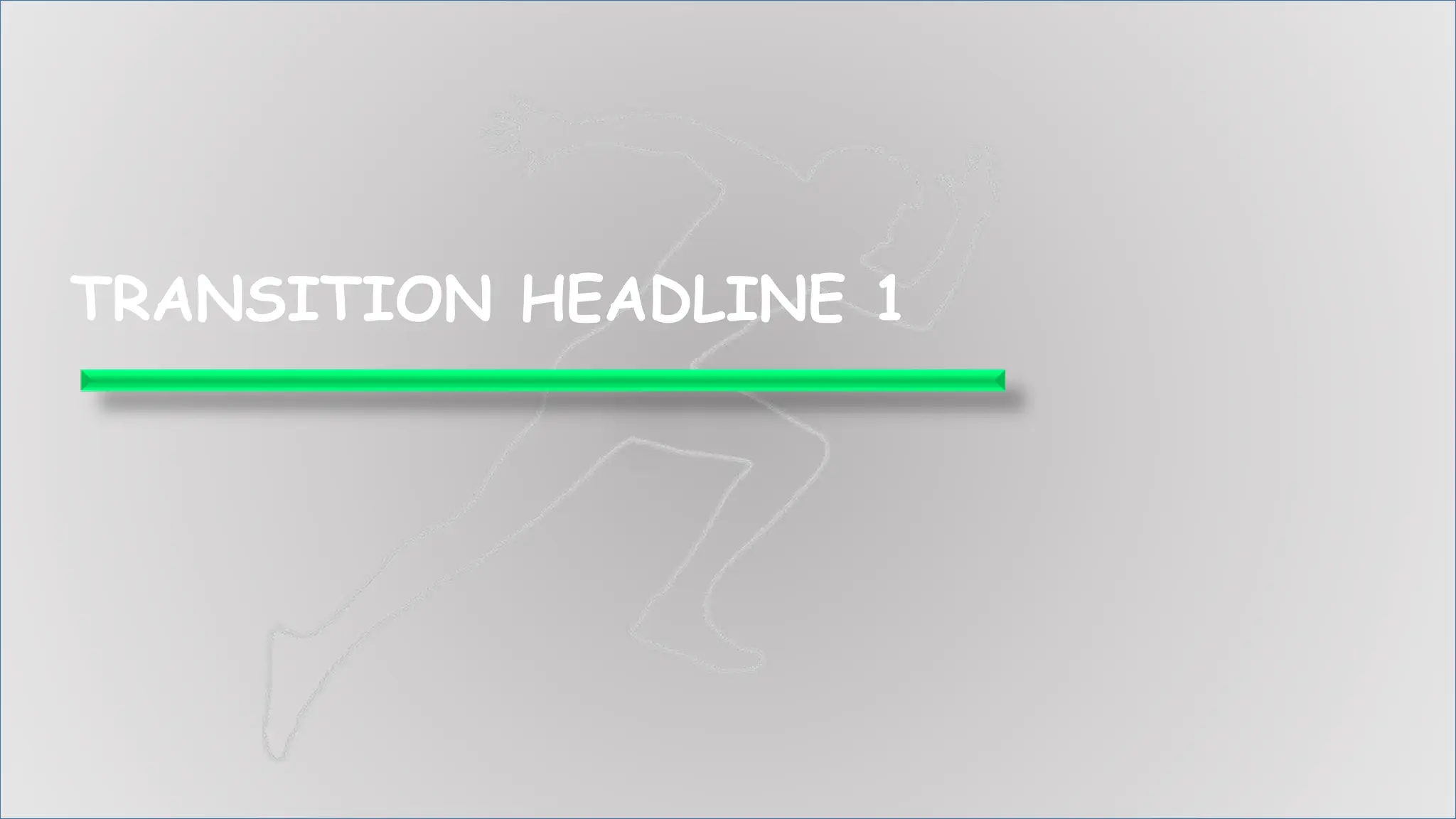 Free Sprint Running PowerPoint Template Green.pptx