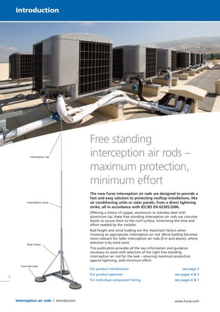 Free standing interception air rods brochure | PDF