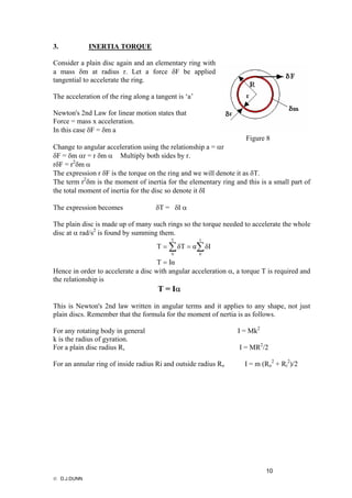 Free study calculation of inertia | PDF