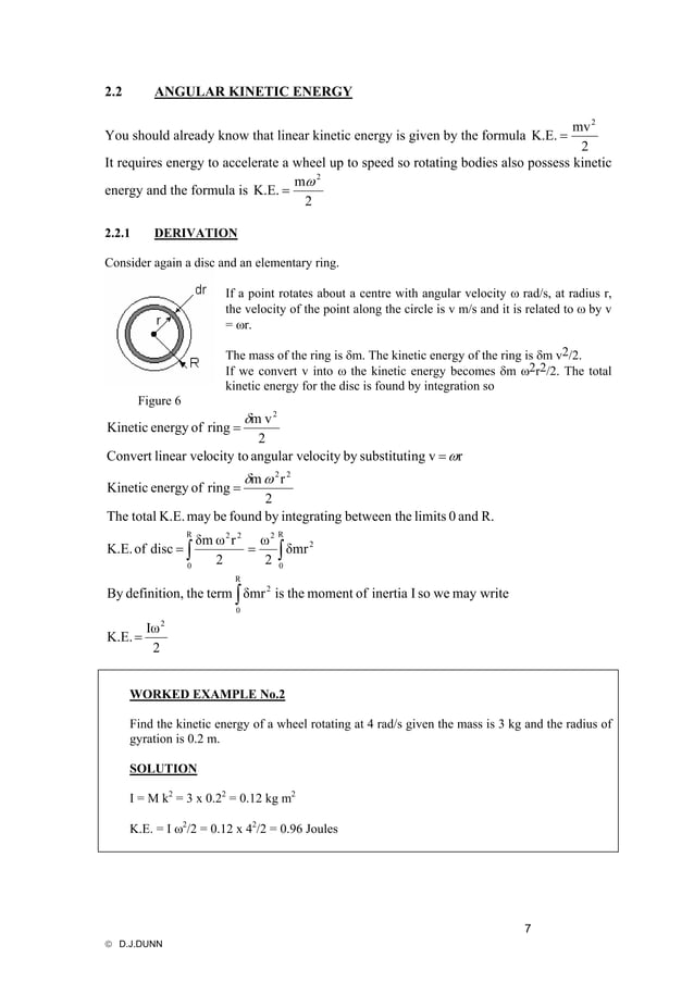 Free study calculation of inertia | PDF