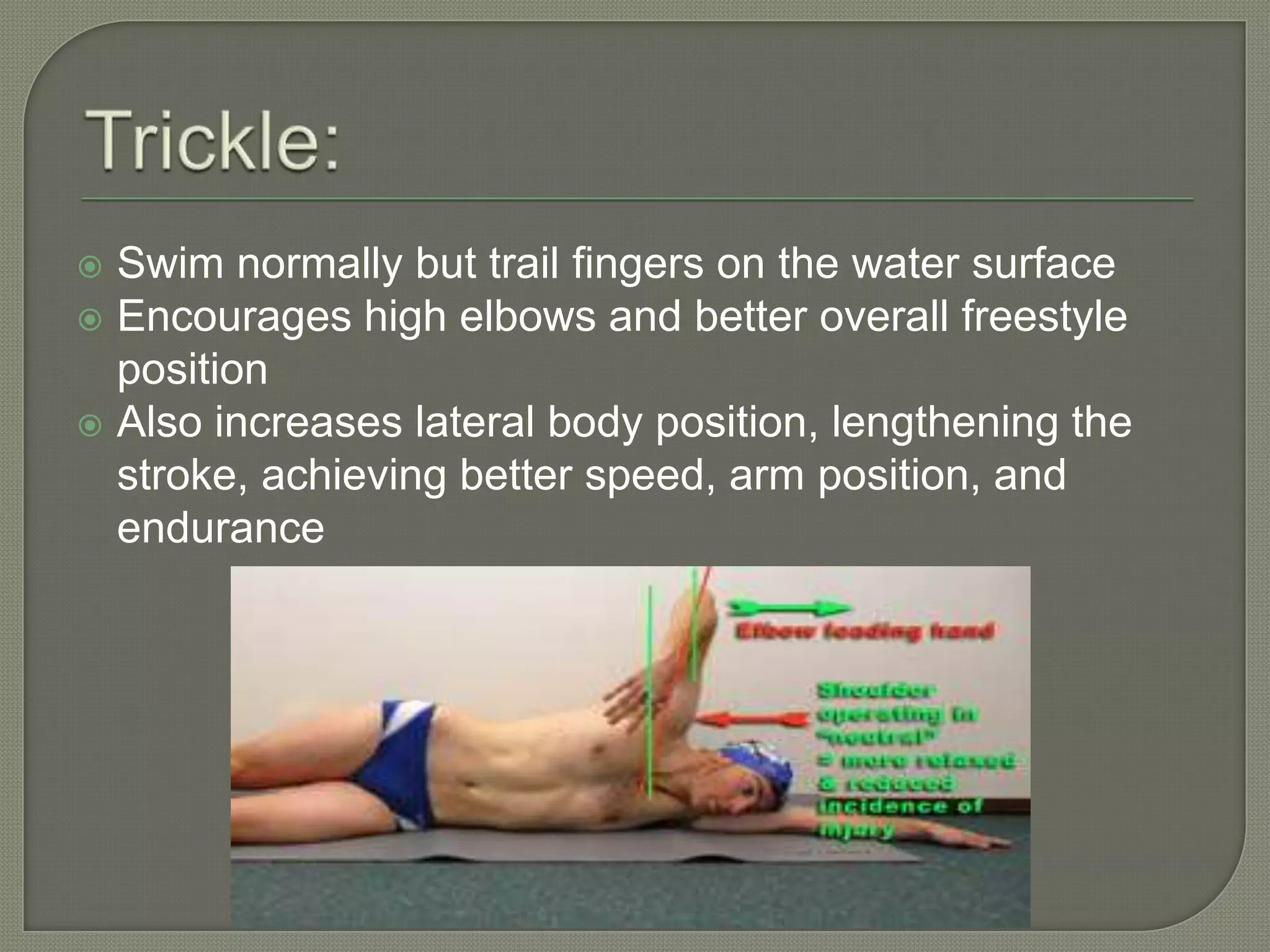 How to Swim: Freestyle Drills | PPTX