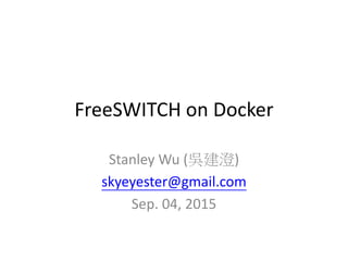 FreeSWITCH on Docker | PDF