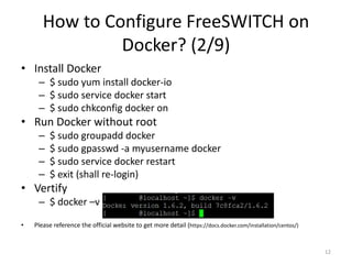 FreeSWITCH on Docker | PDF