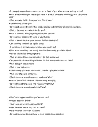 Free talk (random questions) | ODT