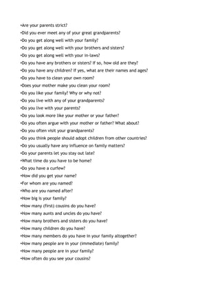 Free talk (random questions) | ODT