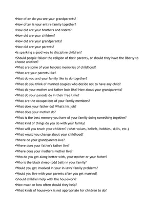 Free talk (random questions) | ODT