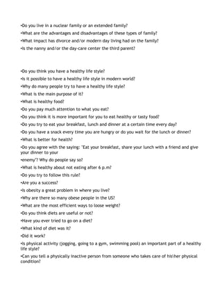 Free talk (random questions) | ODT