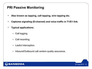 FreeTDM PRI Passive Recording | PPT