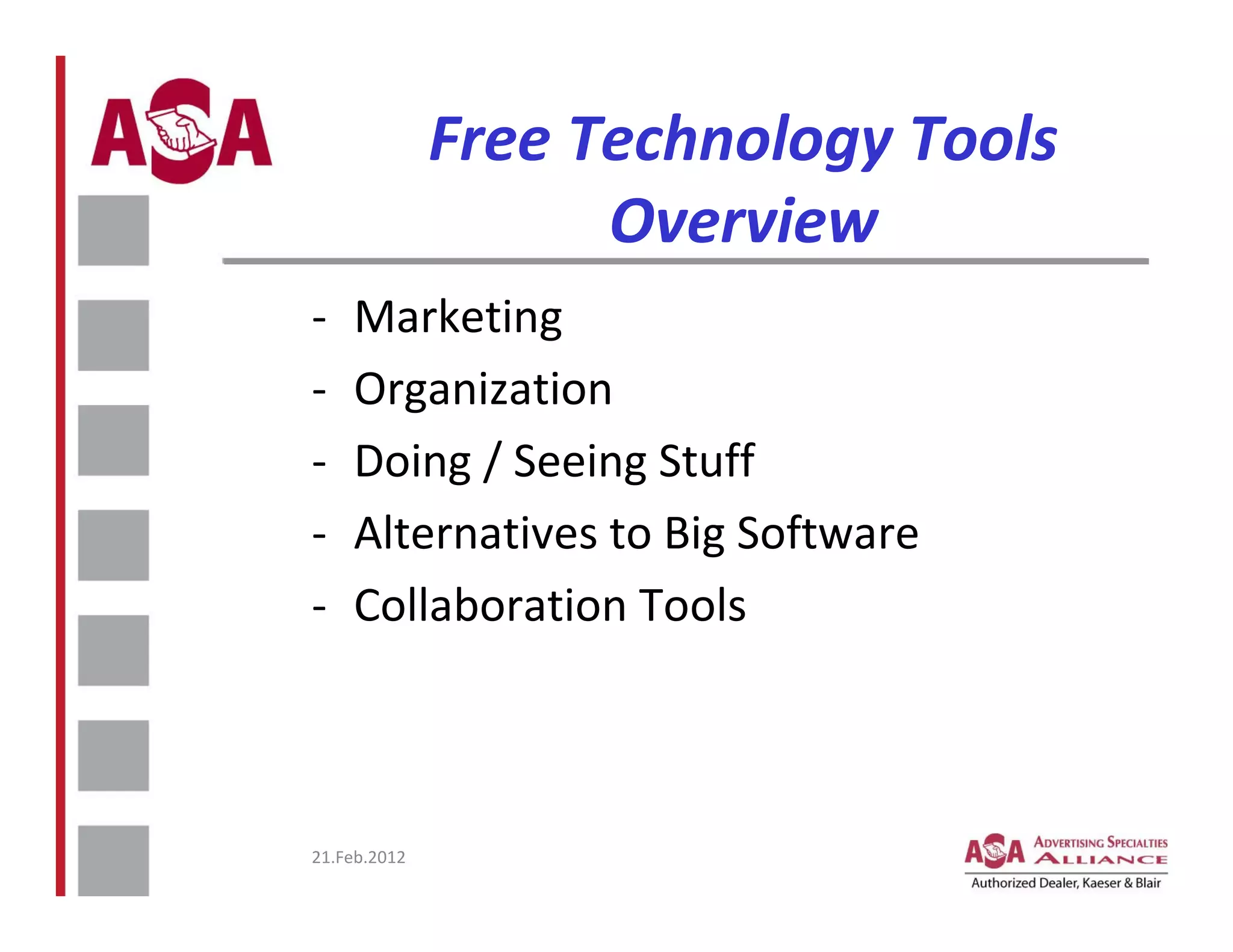 Free Tech Tools - MAPPA Feb 2012 | PPT
