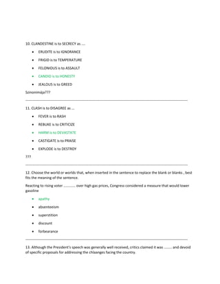 Free test practice ccat | PDF