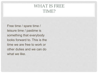 Freetime | PPT