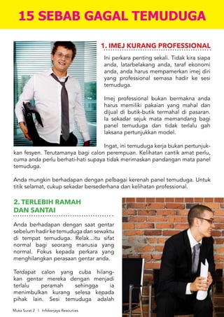 Tips Temuduga Kerja Kerajaan | PDF