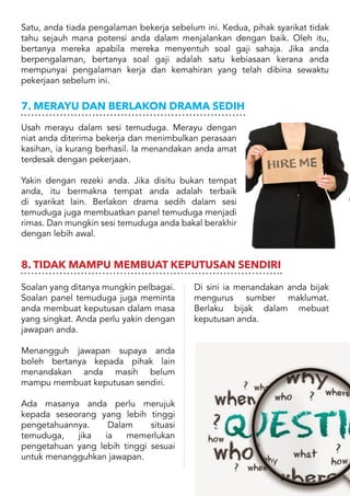 Tips Temuduga Kerja Kerajaan | PDF