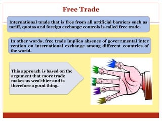 FREE TRADE. pptx IN INTERNATIONAL TRADE | PPTX