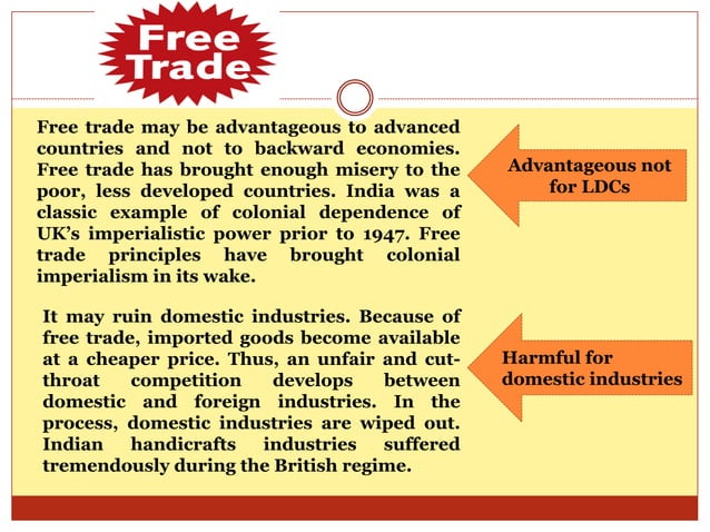 Free trade vs protection | PPTX | Commodities | Economy