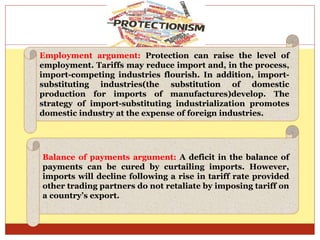 Free trade vs protection | PPTX