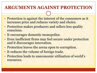 Free trade vs protection | PPTX