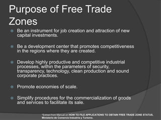 Free trade zones presentation 2009 (2) | PPTX