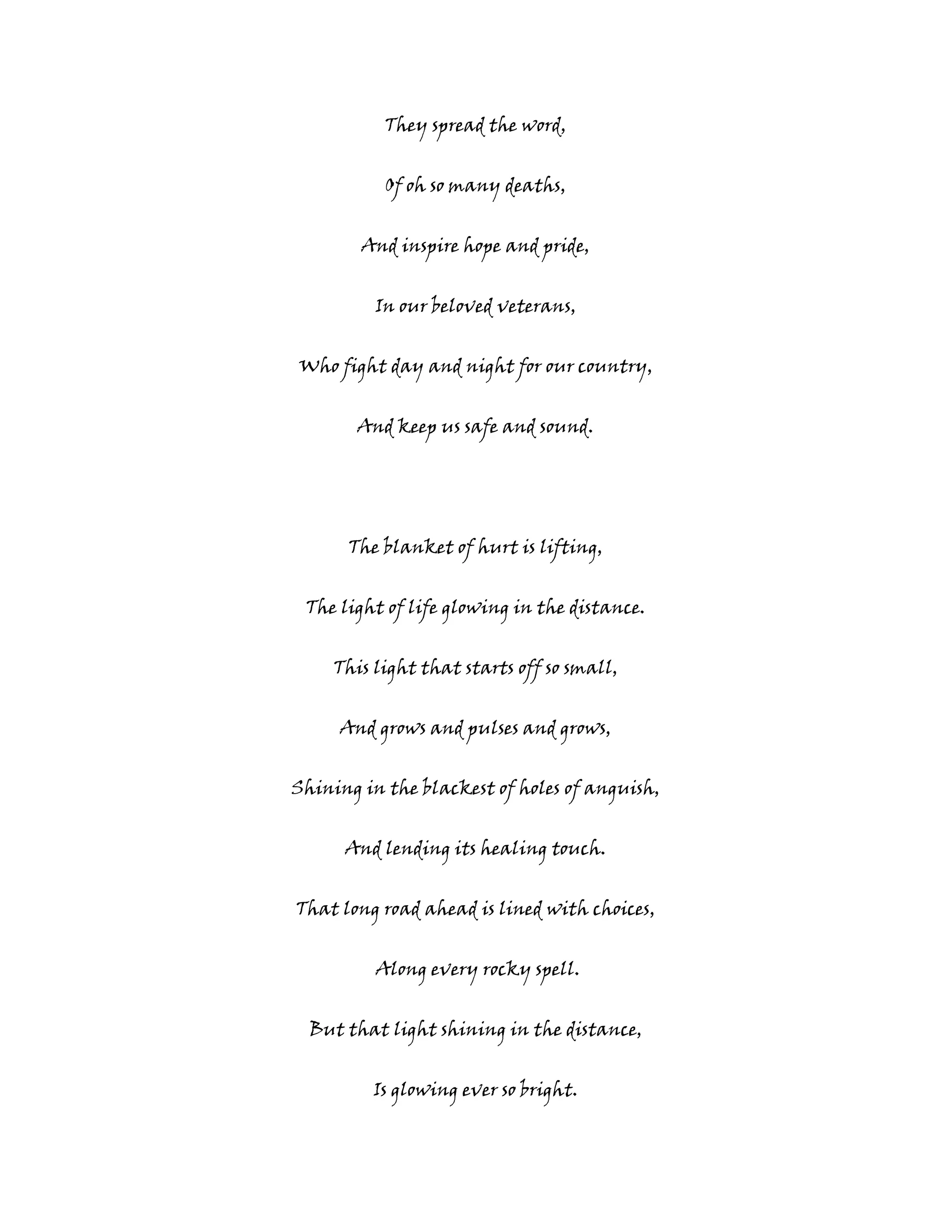 Free Verse Poem | DOCX