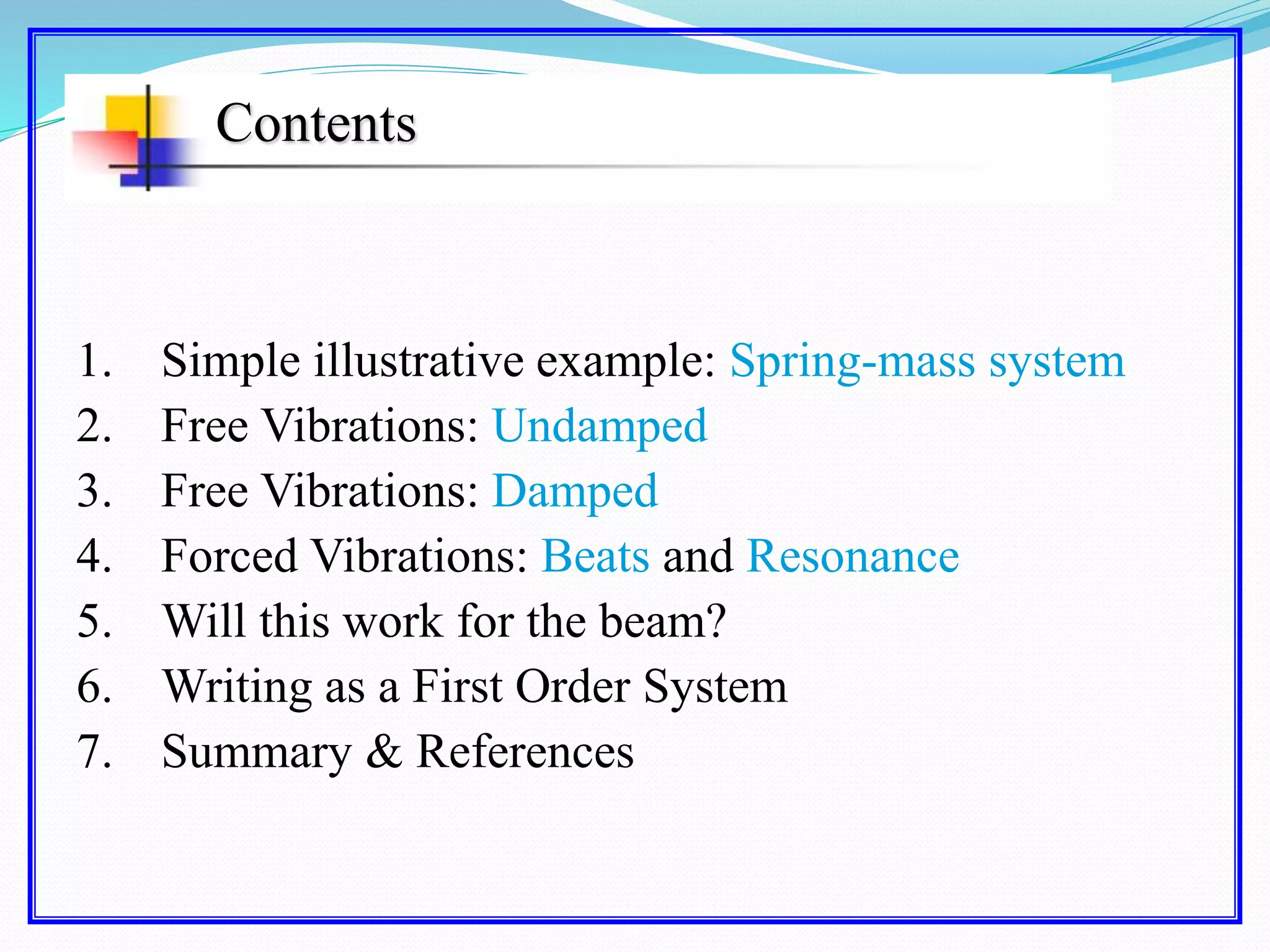 Free vibration | PPTX