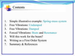 Free vibration | PPT