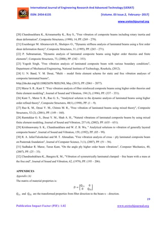 Free vibration analysis of laminated composite beams using fem | PDF