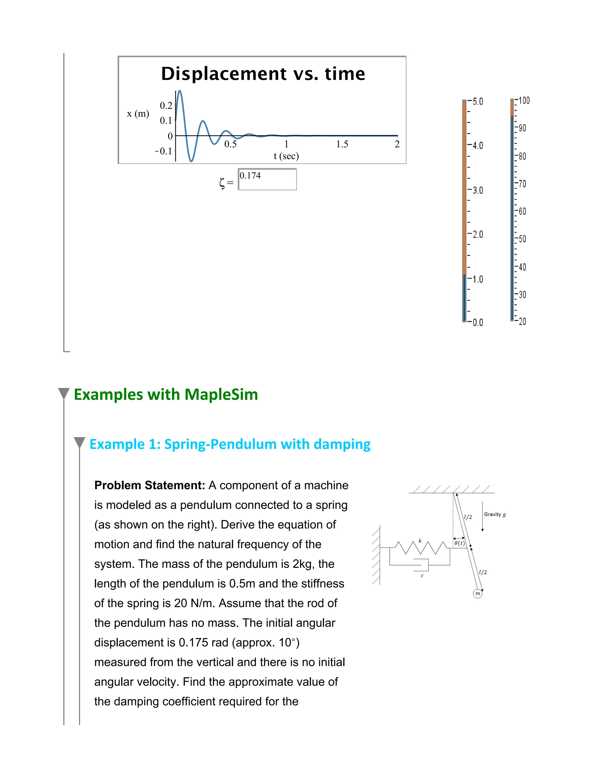 free vibration with damping in Single degree of freedom | PDF | Physics ...
