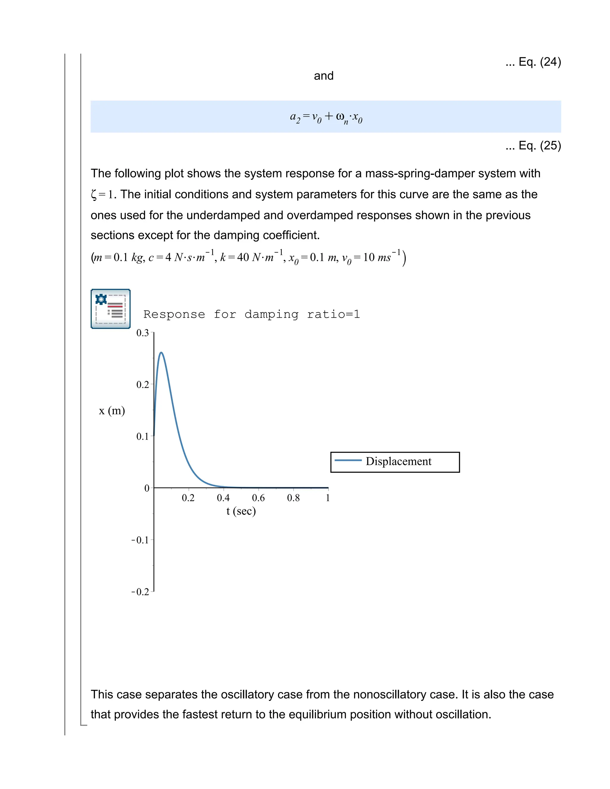 free vibration with damping in Single degree of freedom | PDF | Physics ...