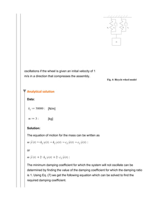 free vibration with damping in Single degree of freedom | PDF | Physics ...