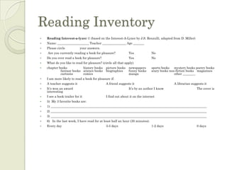 Free voluntary reading | PPTX