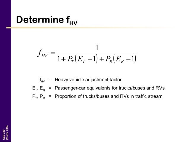 Freeway LOS (Transportation Engineering)