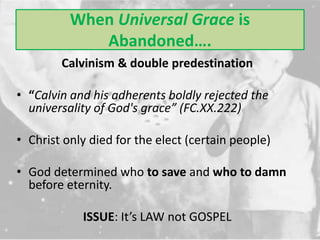 Lutheran Doctrine of Election and Free Will | PPTX