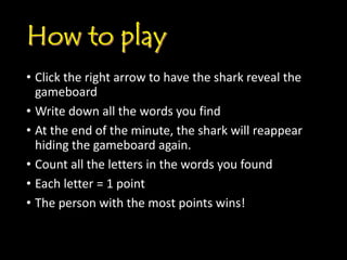 Free word sharkprefixsuffixgame (1) | PPTX
