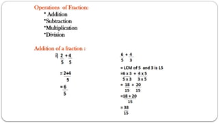 FREE WORKSHOP PPT - Maths - Numbers & Fractions | PPTX