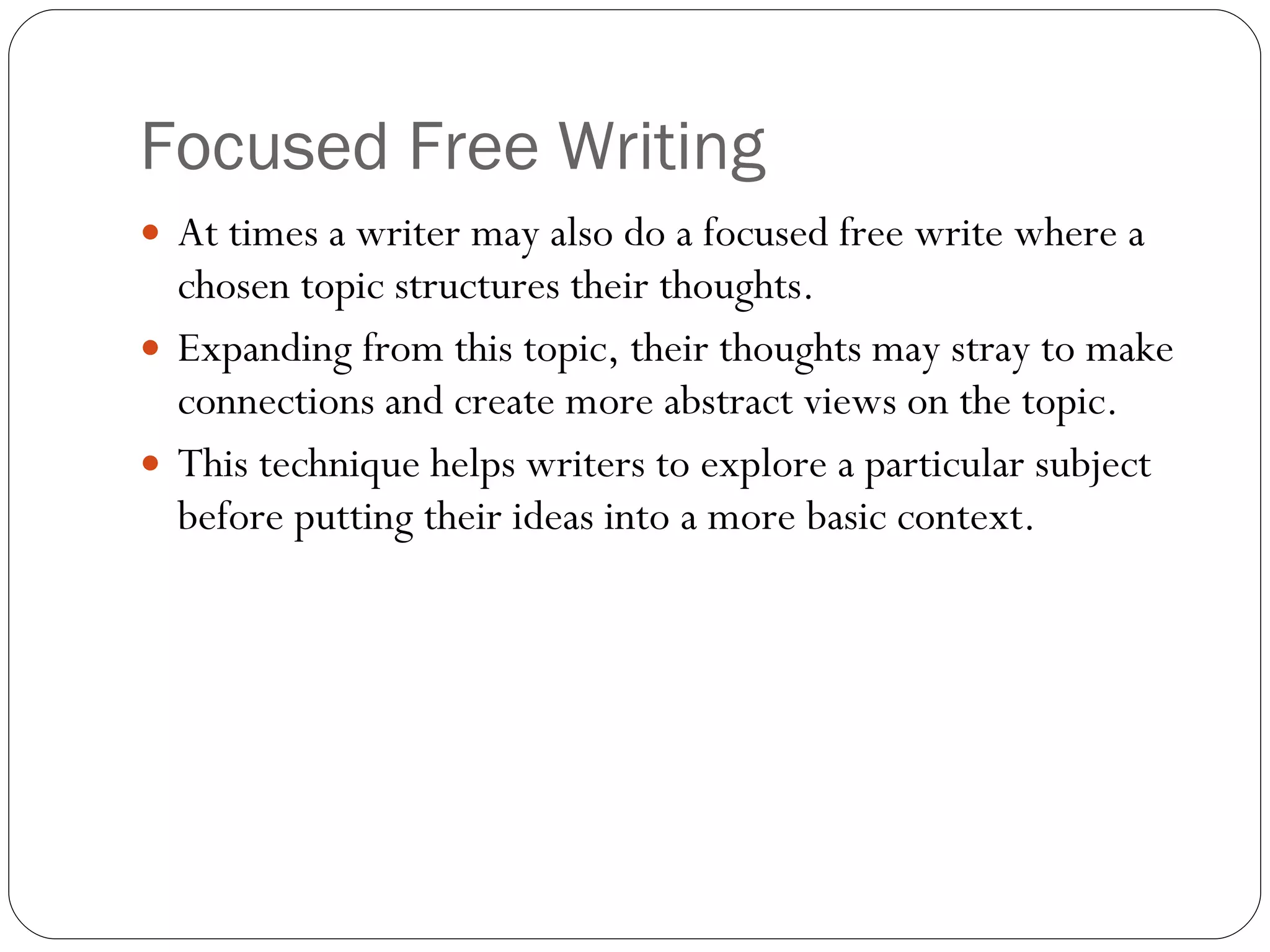 Freewriting | PPT